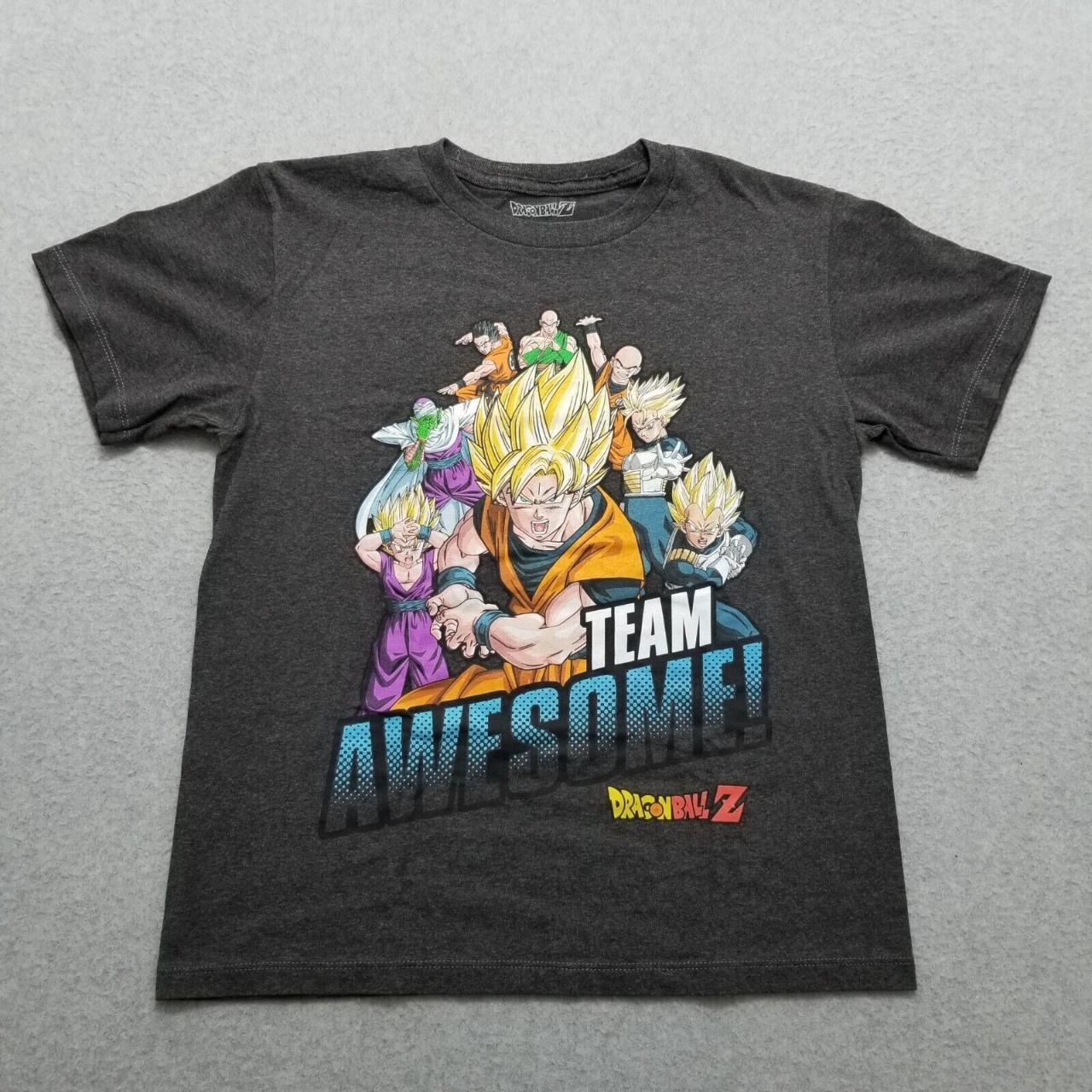 Dragon Ball Z Shirt Mens Medium Gray Anime Short... - Depop