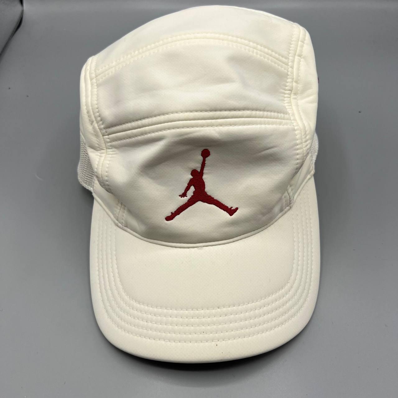 Air Jordan Hat Men White Red 5 Panel Jumpman Hat... - Depop