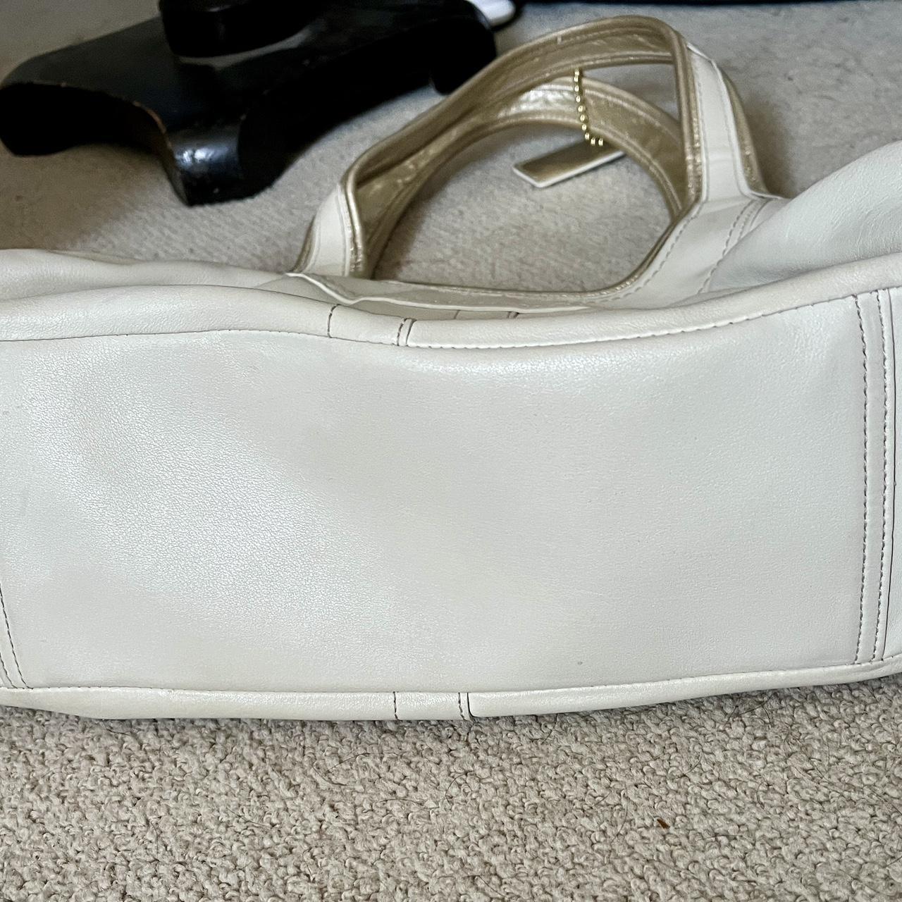 COACH F14379 Ergo Leather Pleated Frame Satchel... - Depop