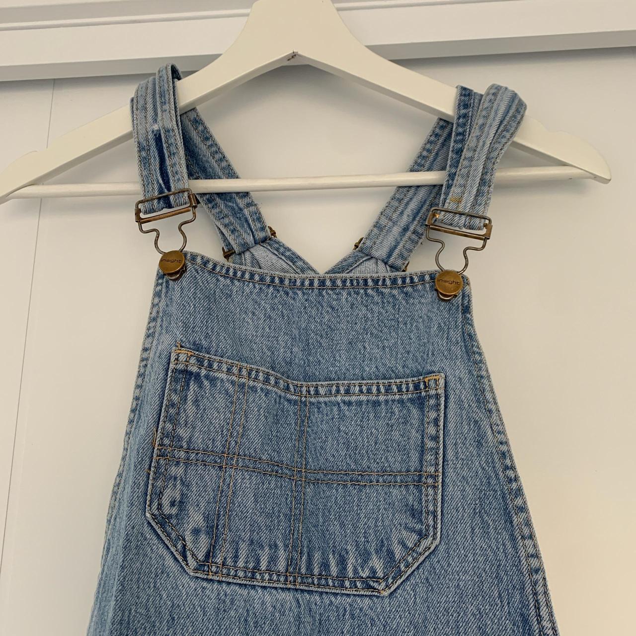 Insight denim overalls. A few small stains. Very... - Depop