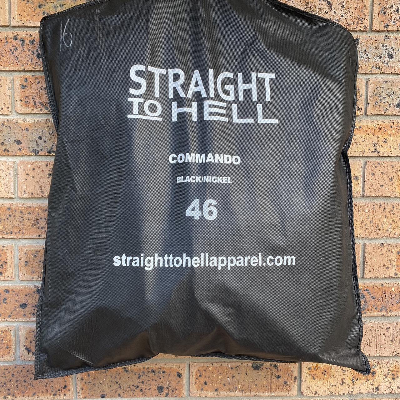 Straight to Hell Commando leather jacket size... - Depop