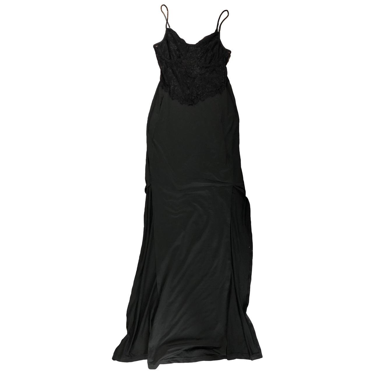 Cider black lace maxi dress🌙 Size M would best fit a... - Depop