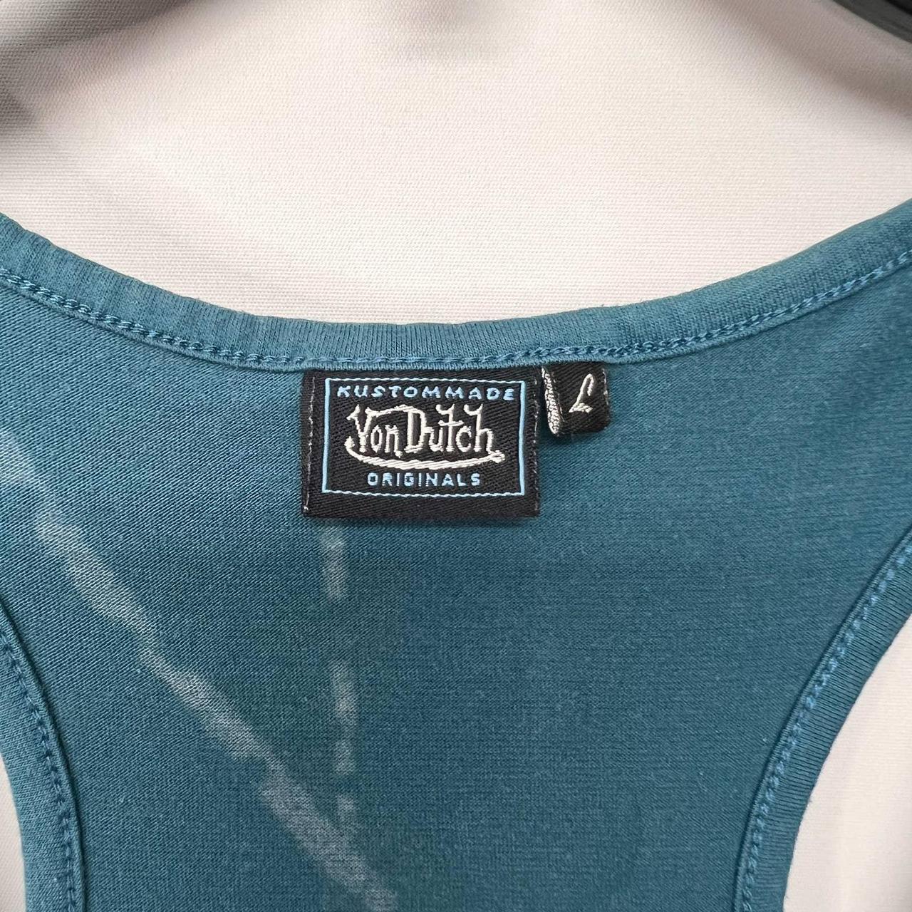 VON DUTCH I Vintage 90s/Y2K Racerback Bodycon... - Depop