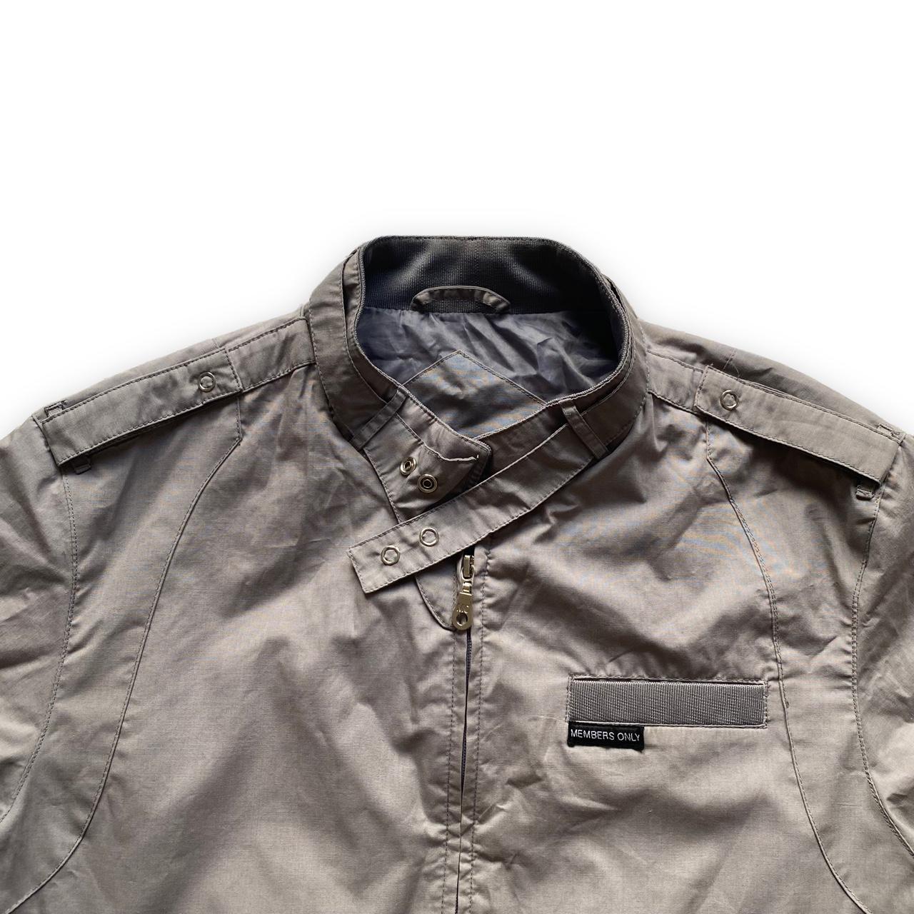 Members Only Men's Grey Jacket | Depop