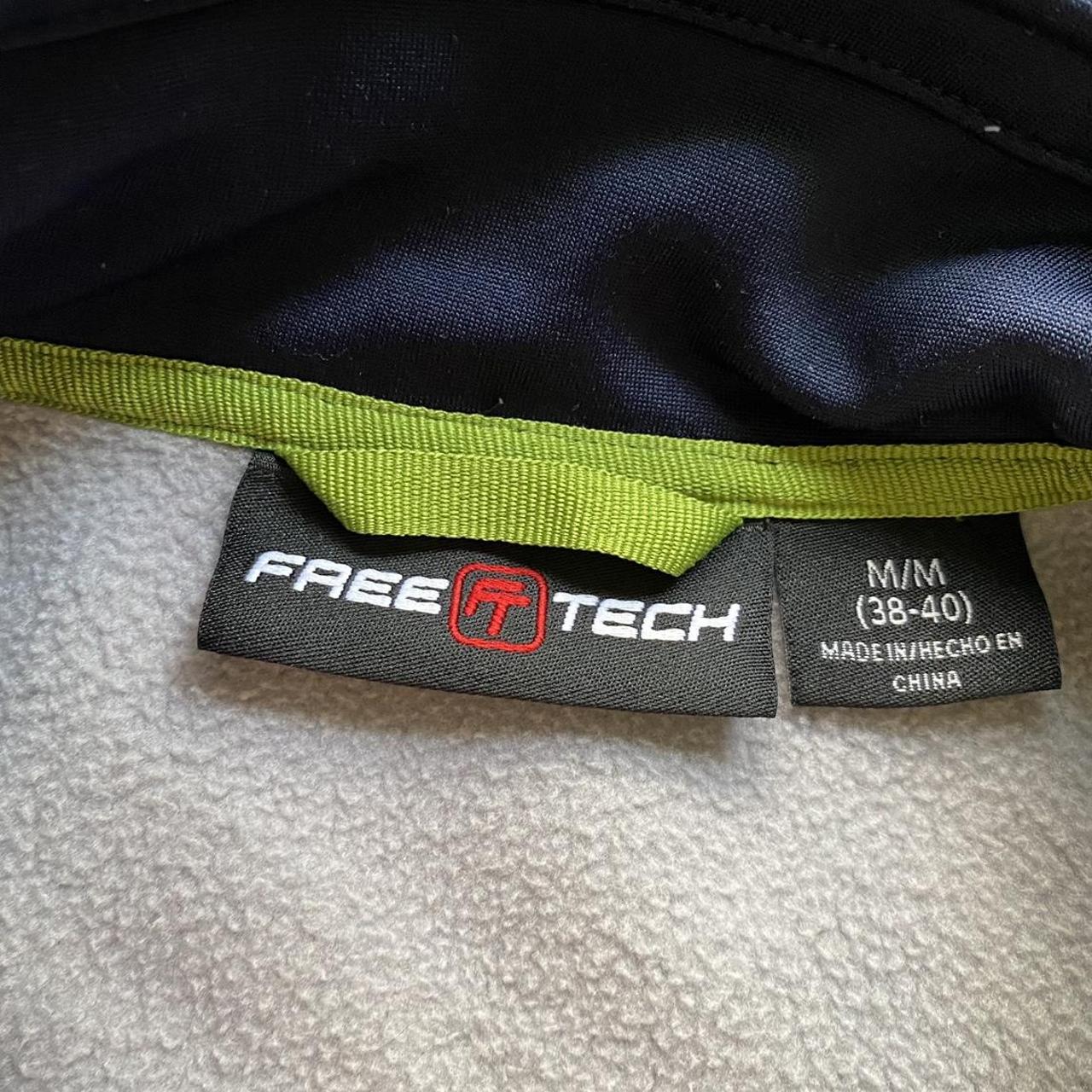 Free tech utility jacket Grey/Blue/Green Size... - Depop