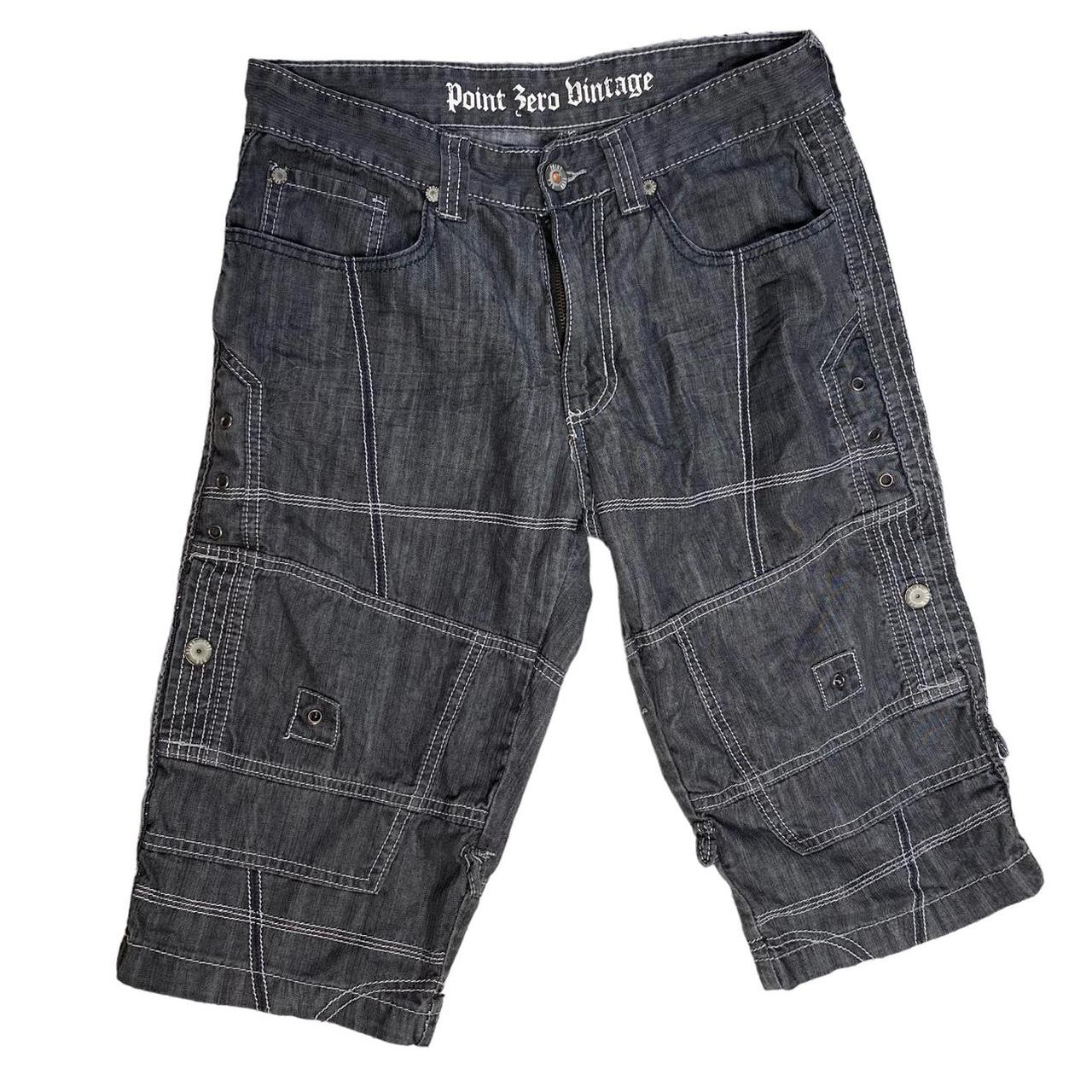 Point zero vintage gothic shorts Size 30 waist... - Depop