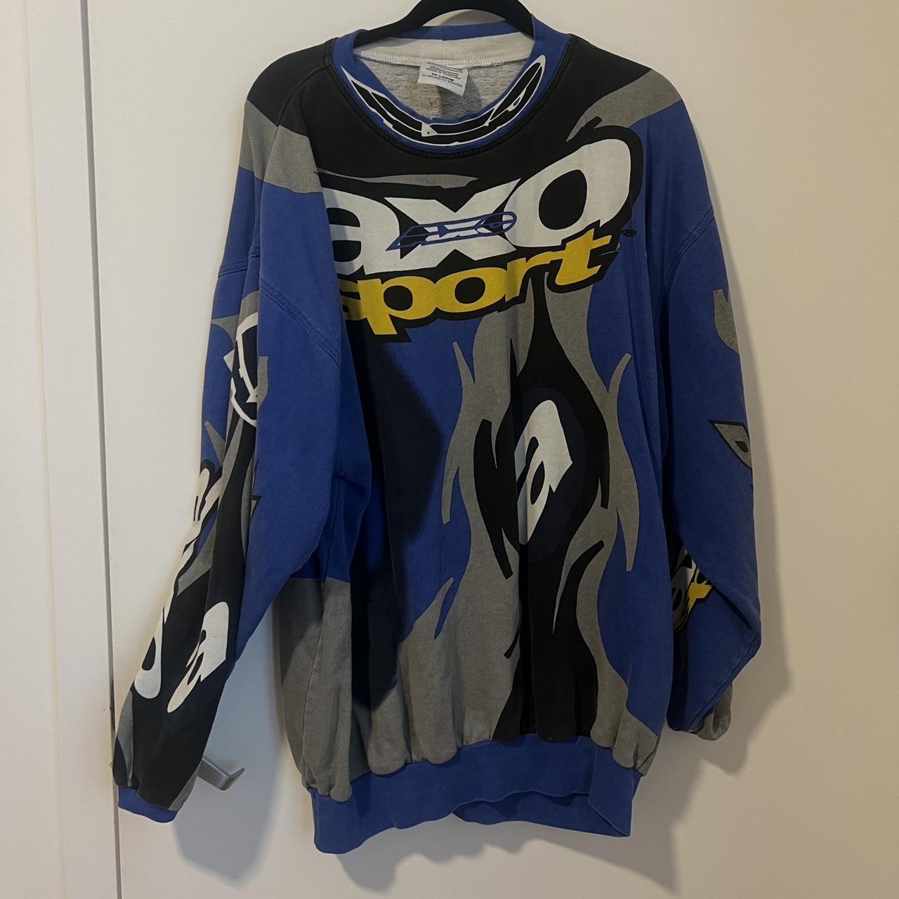 AXO sport crew neck Moto racing Oversized... - Depop