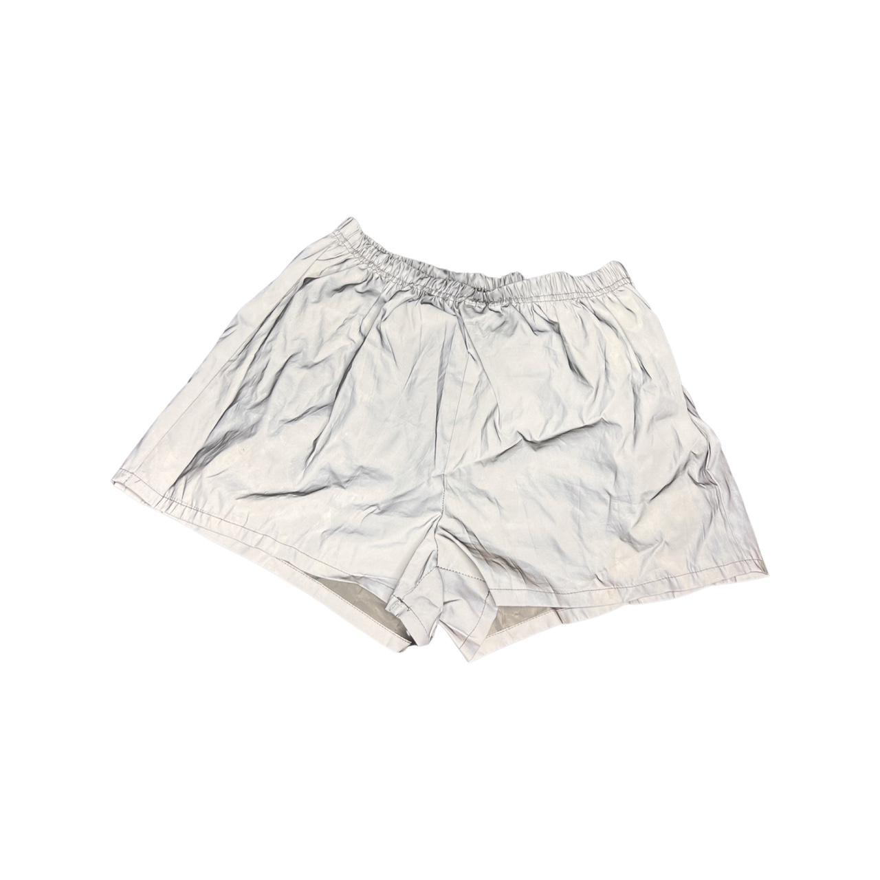 My Mum Made It Reflective Shorts Elastic... | Depop
