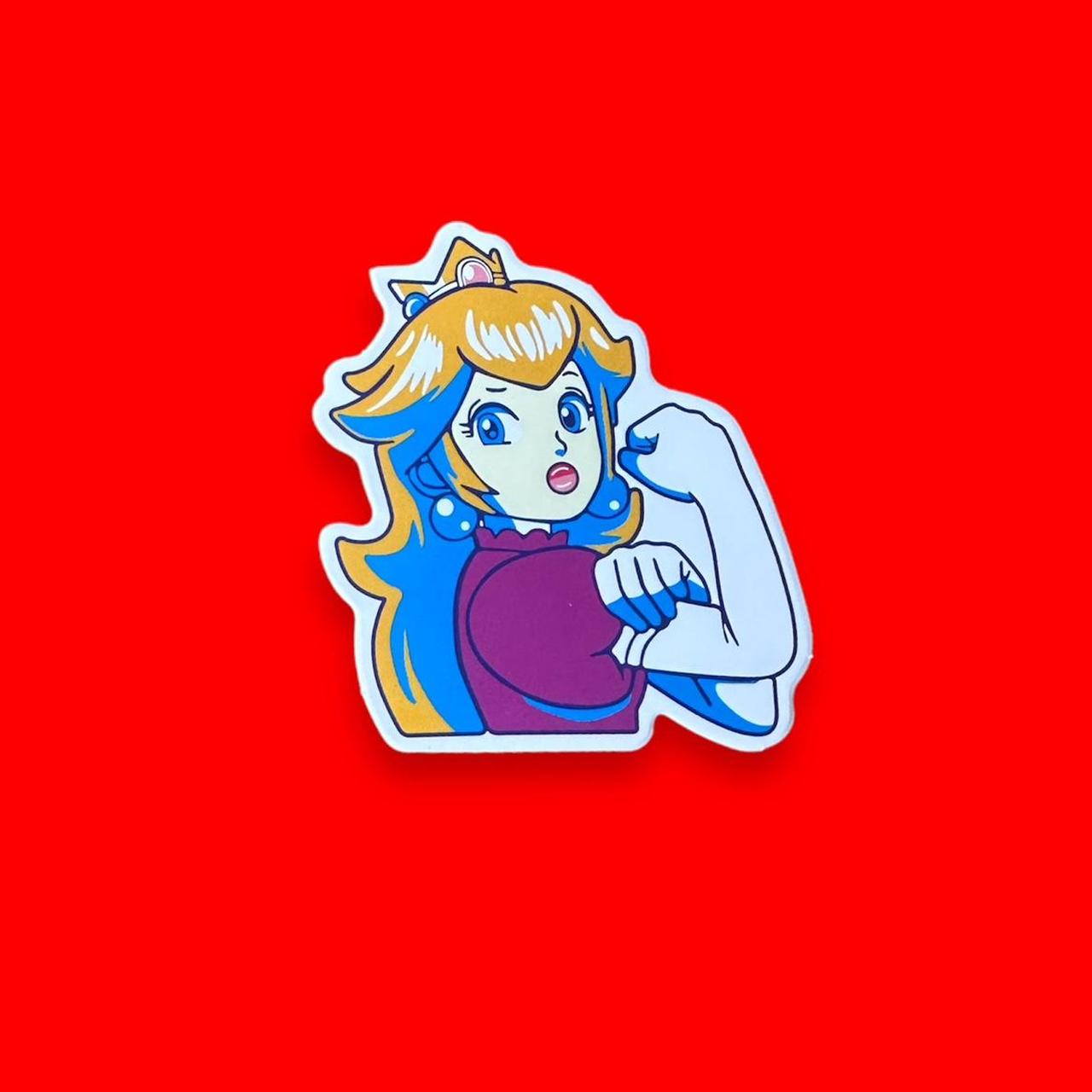 1. Princess Peach Sticker!! Super Mario... - Depop