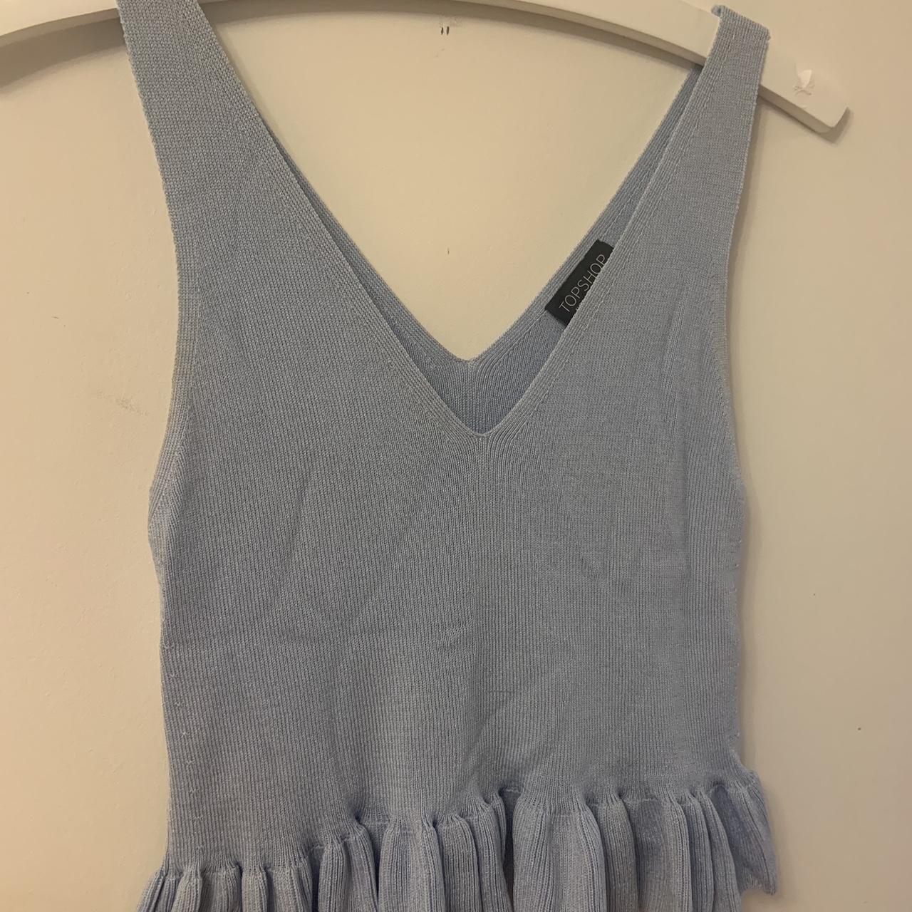 Topshop Women's Blue Vest | Depop