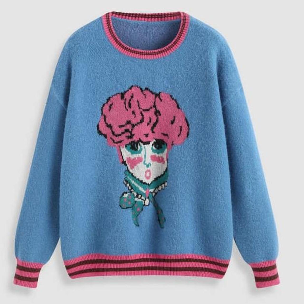 Oversized Clowncore style sweater from cider Such a... - Depop