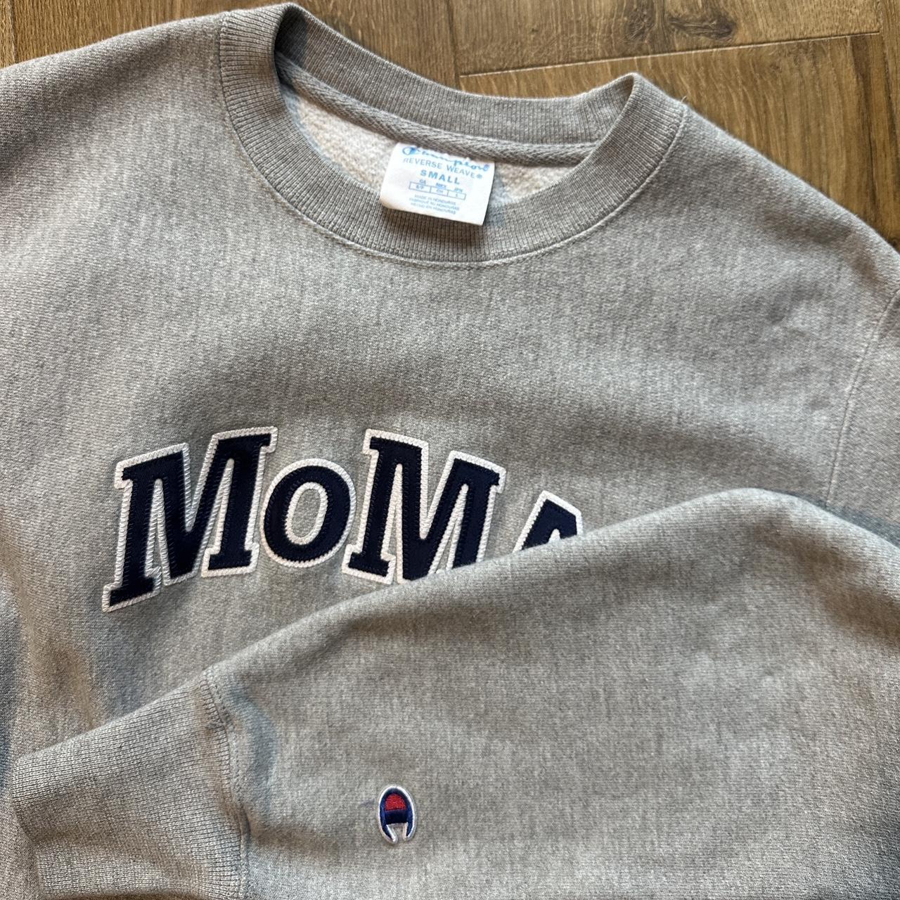 MOMA x champion sweatshirt Size small, Grey Great... - Depop