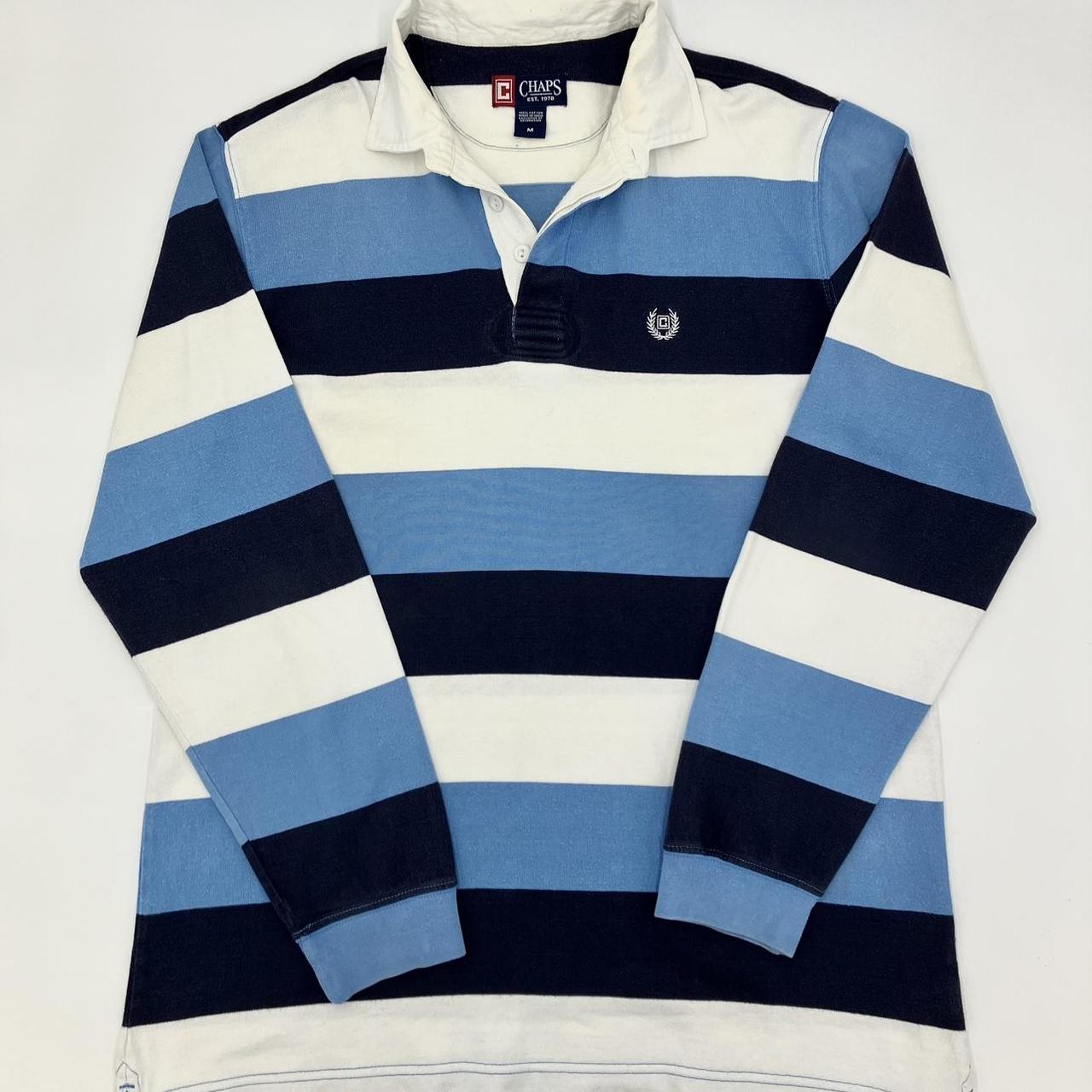 Chaps Ralph Lauren Rugby Shirt Stripy Vintage Retro... | Depop
