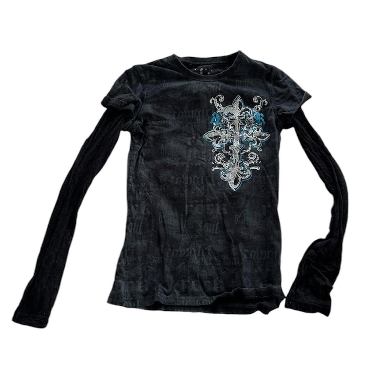 Rock n Roll Cowgirl Long Sleeve Shirt #emo... - Depop