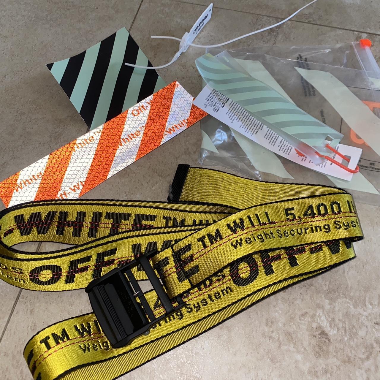 Off-White belt in the original off white color... - Depop