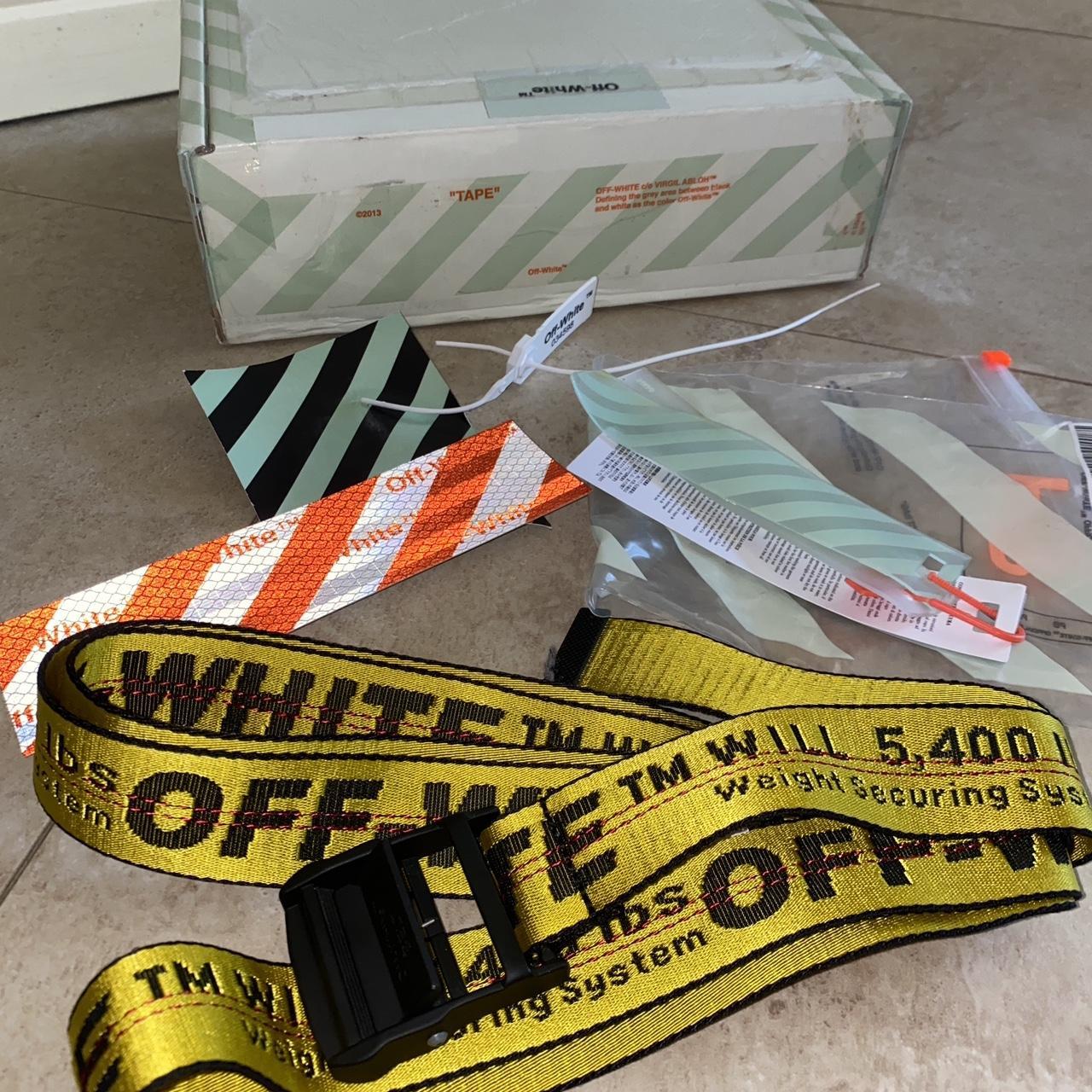 Off-White belt in the original off white color... - Depop