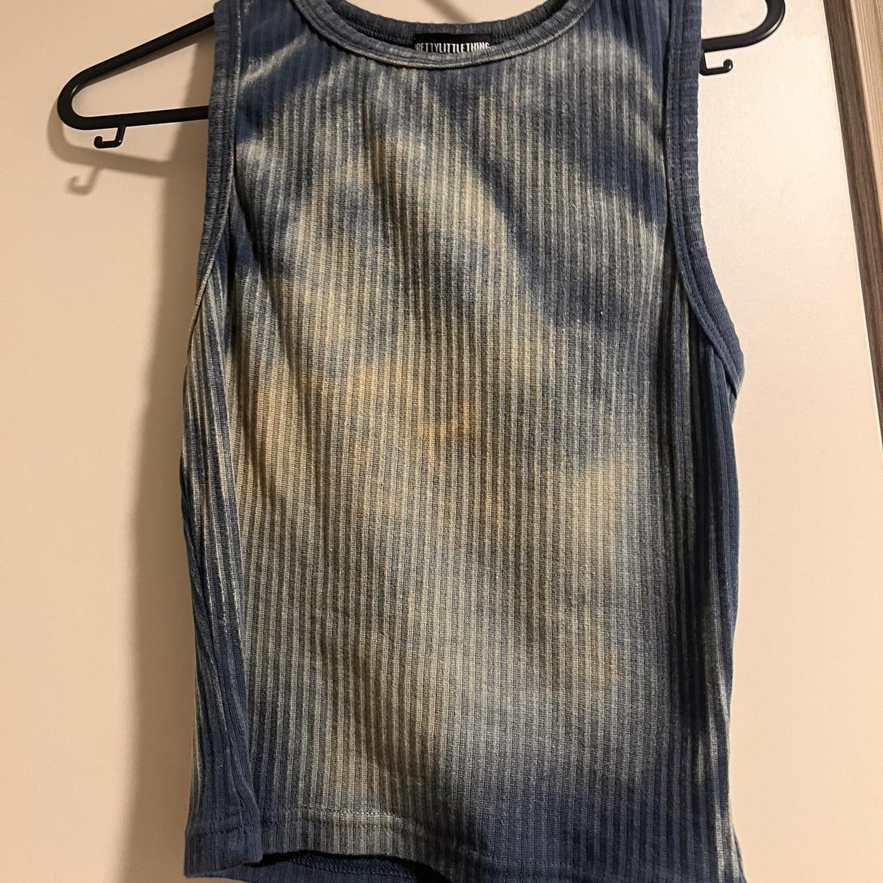 Blue and navy tank top Plt Brand new without tags... | Depop