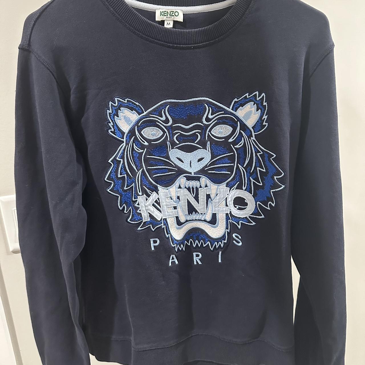 Kenzo Graphic Print Crew Neck Sweatshirt - Depop