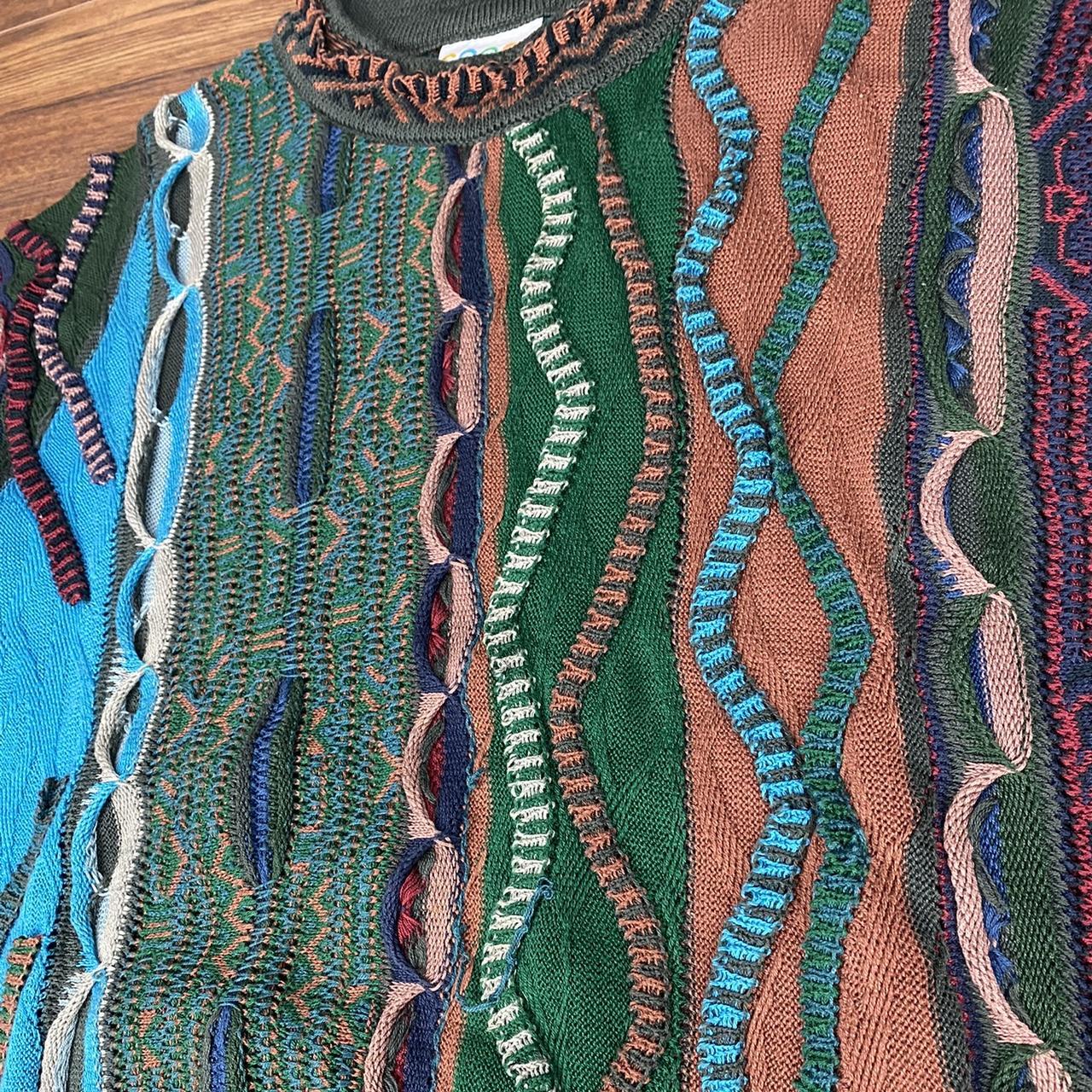 Coogi Sweater Large 3D Knit Vintage Great condition... - Depop