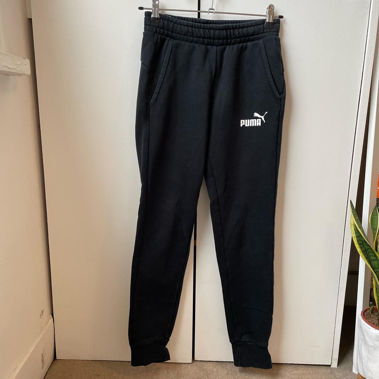 black puma joggers never worn - in perfect... - Depop