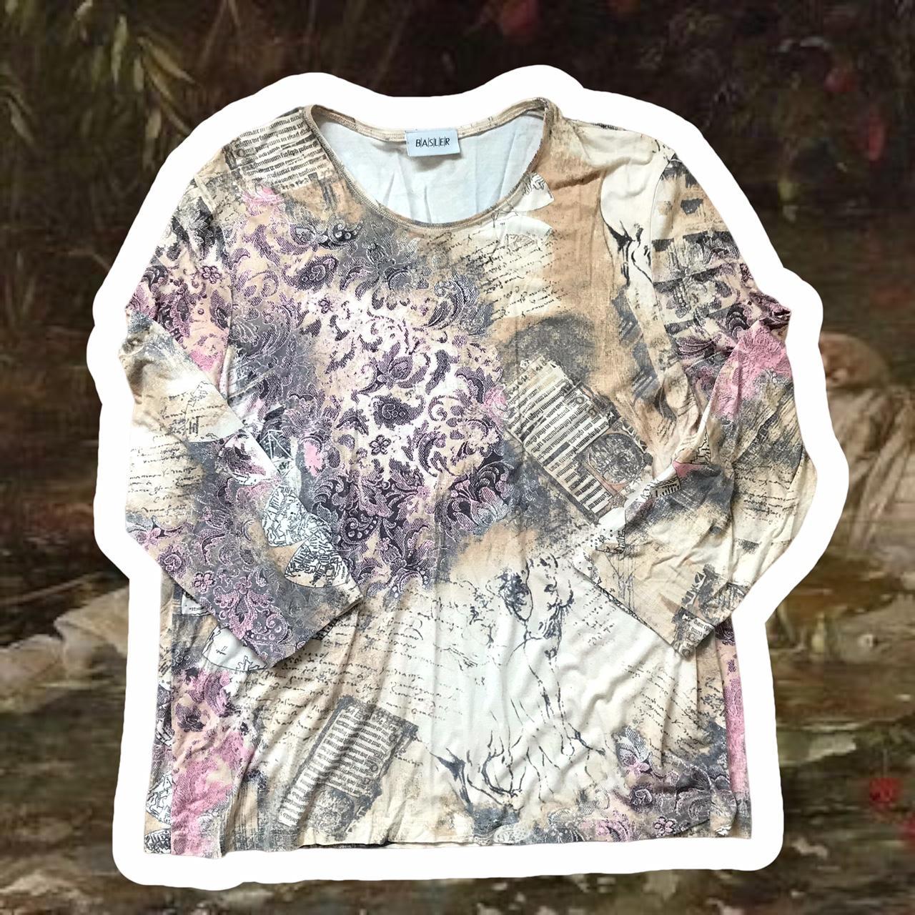 Vintage Y2K funky patterned shirt. DETAILS: • From... - Depop