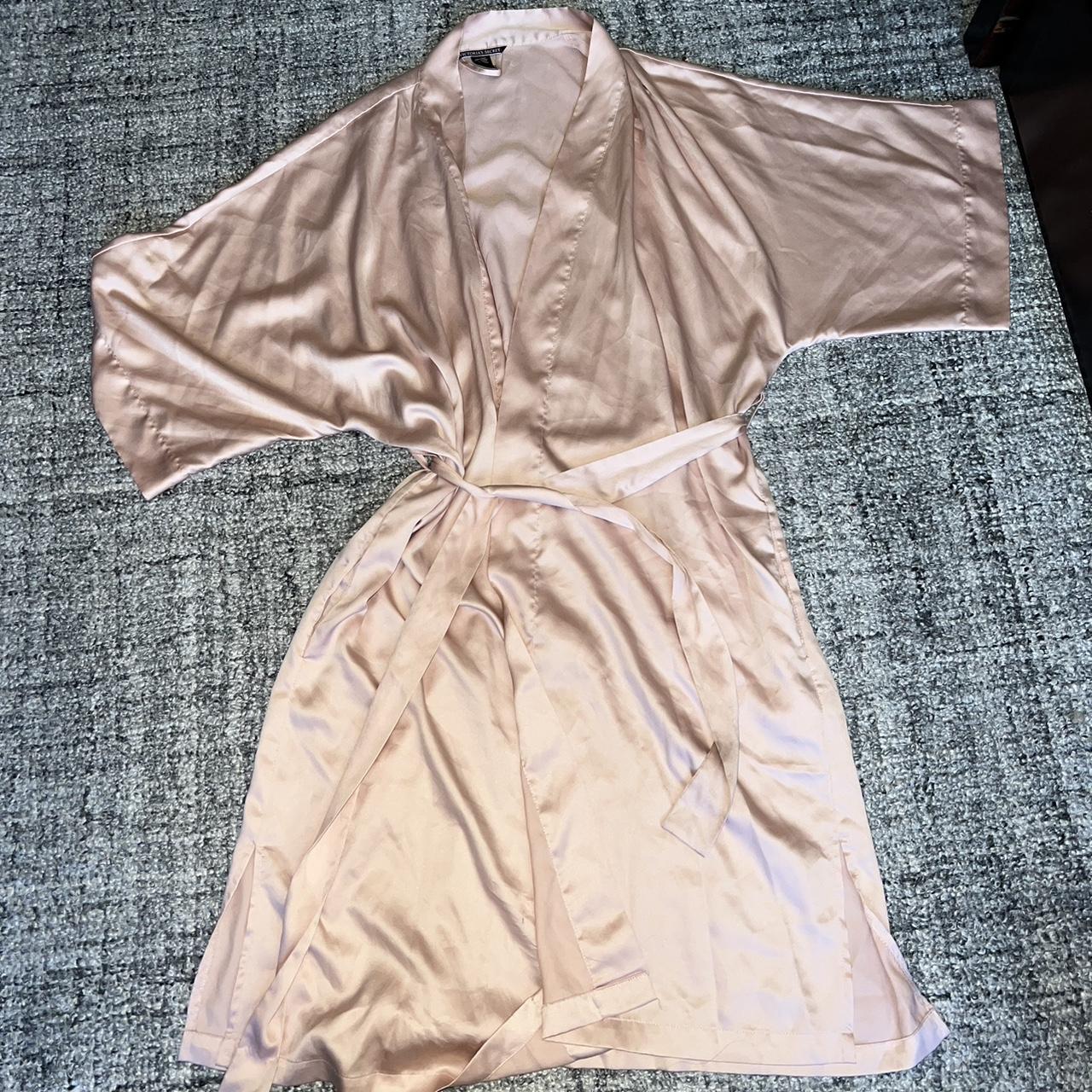 Gorgeous pink lace silk robe 🩷 Size XS/S fits true... - Depop
