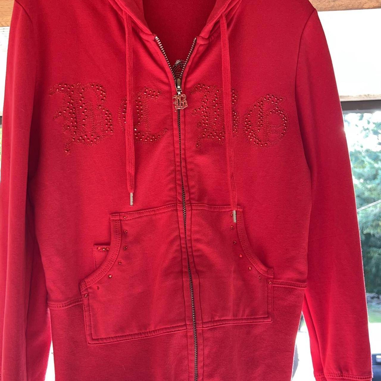 Most adorable red zip up Size S (can fit a... - Depop