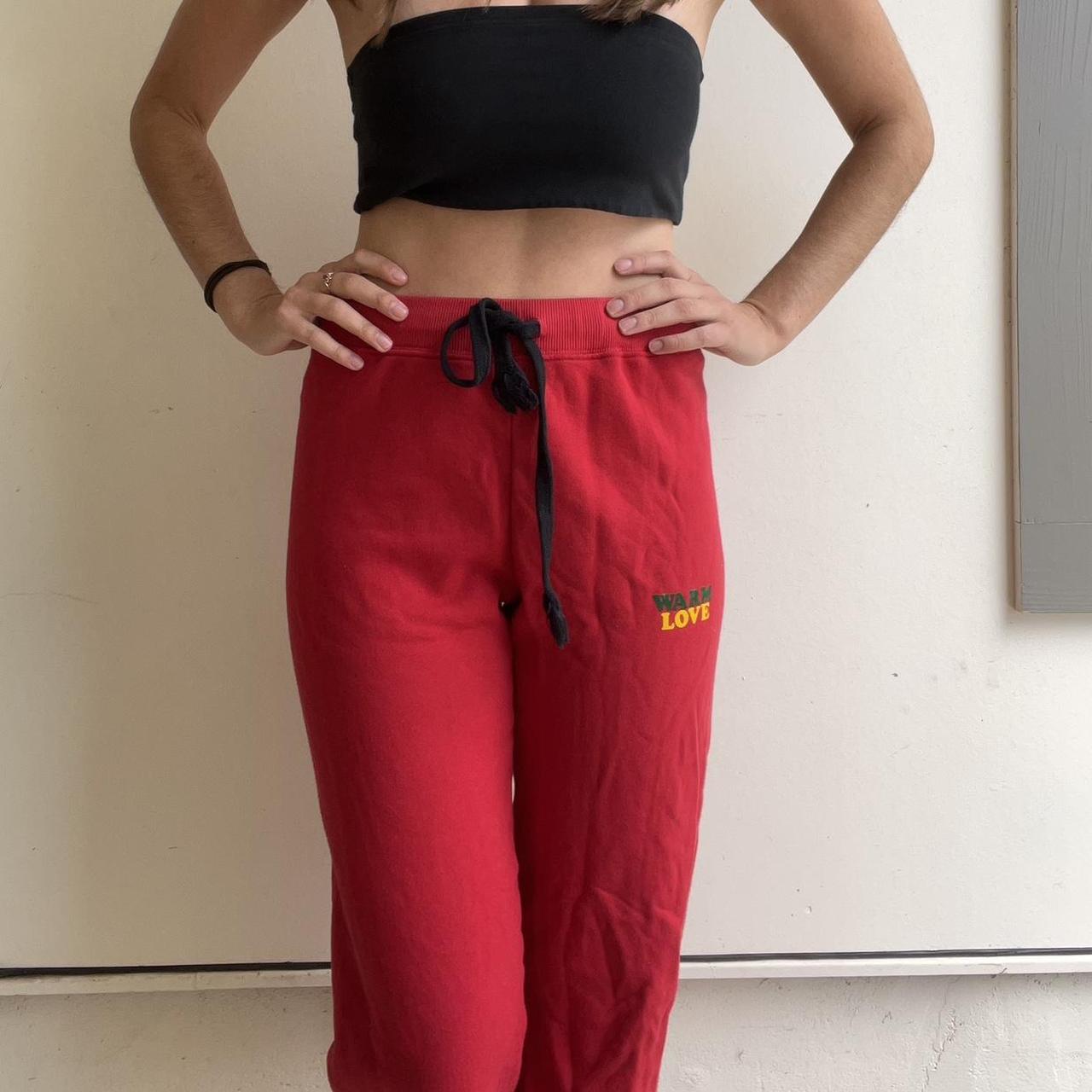 Gorgeous and comfy bright red sweatpants. Say “warm... - Depop