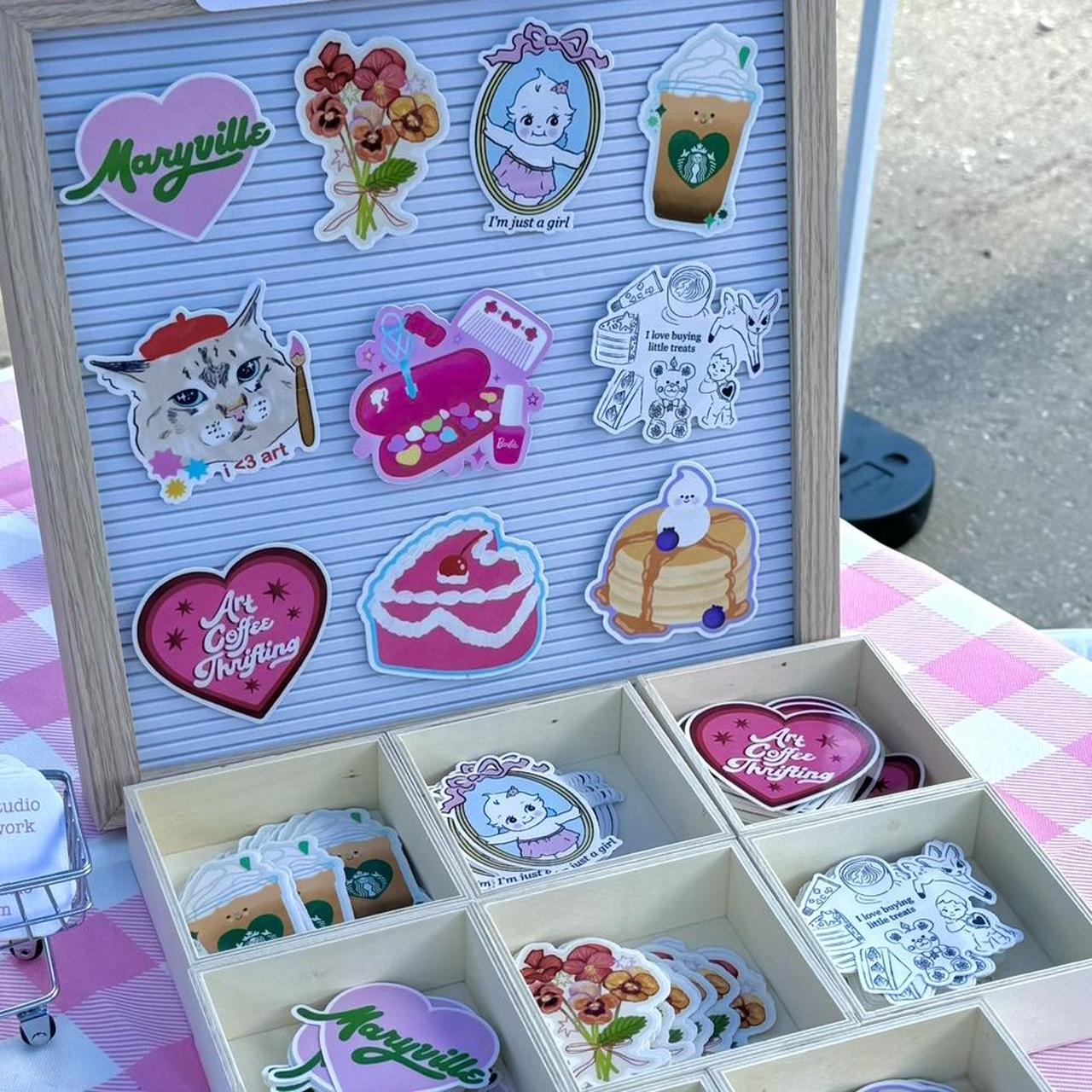 FUN VINYL STICKERS ☺️💗 DM me 🥰💌 FREE shipping... | Depop