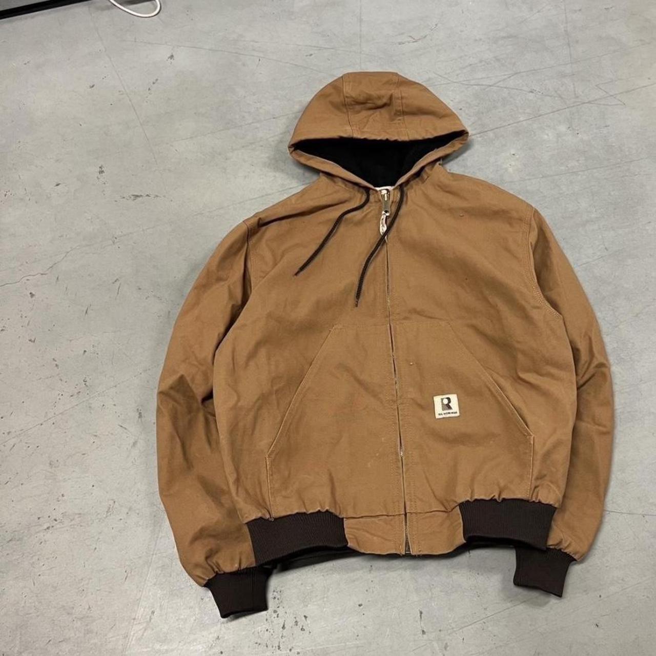 Vintage Real Work Carhartt style jacket Size Men’s... - Depop