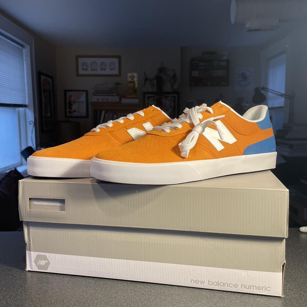 New Balance Numeric #272. Size 11.5. Orange/Blue.... - Depop