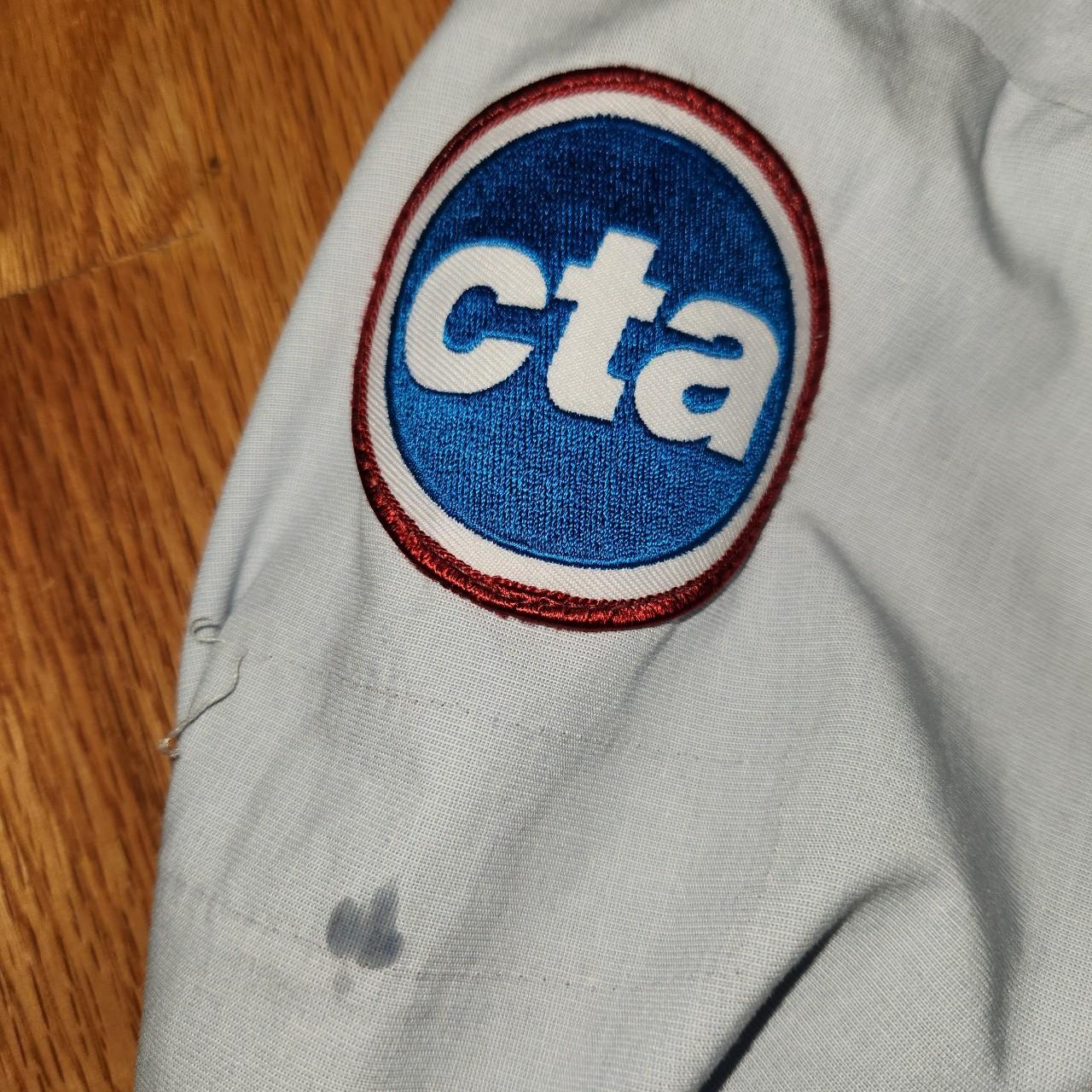 CTA chicago transit authority button up work shirt... - Depop