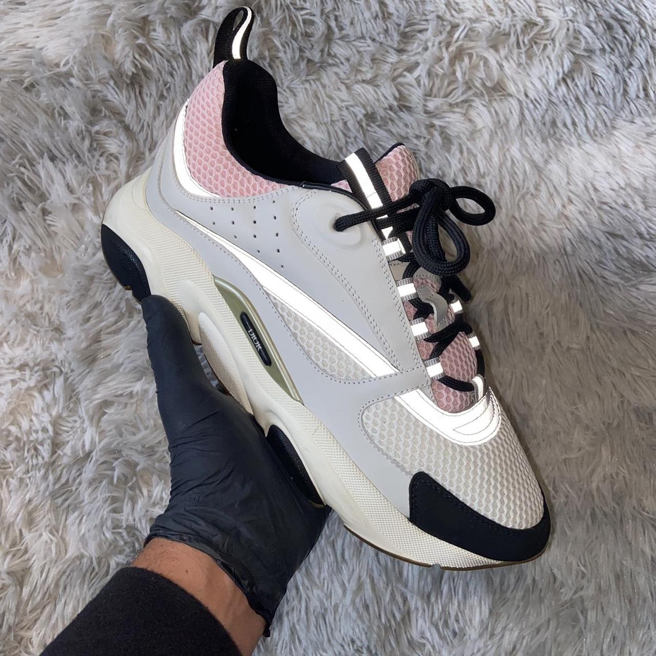 Dior B22 Pink, White, Black Size 43 Used - great... - Depop