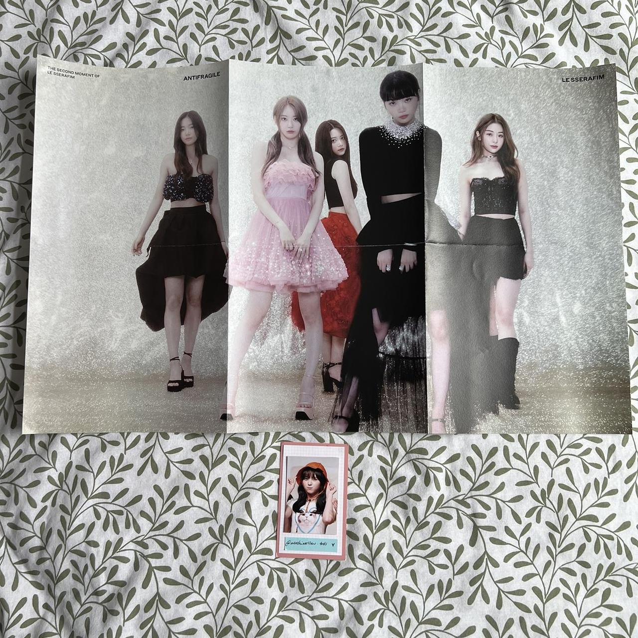 WTS LESSERAFIM ANTIFRAGILE ALBUM POSTERS instant... - Depop