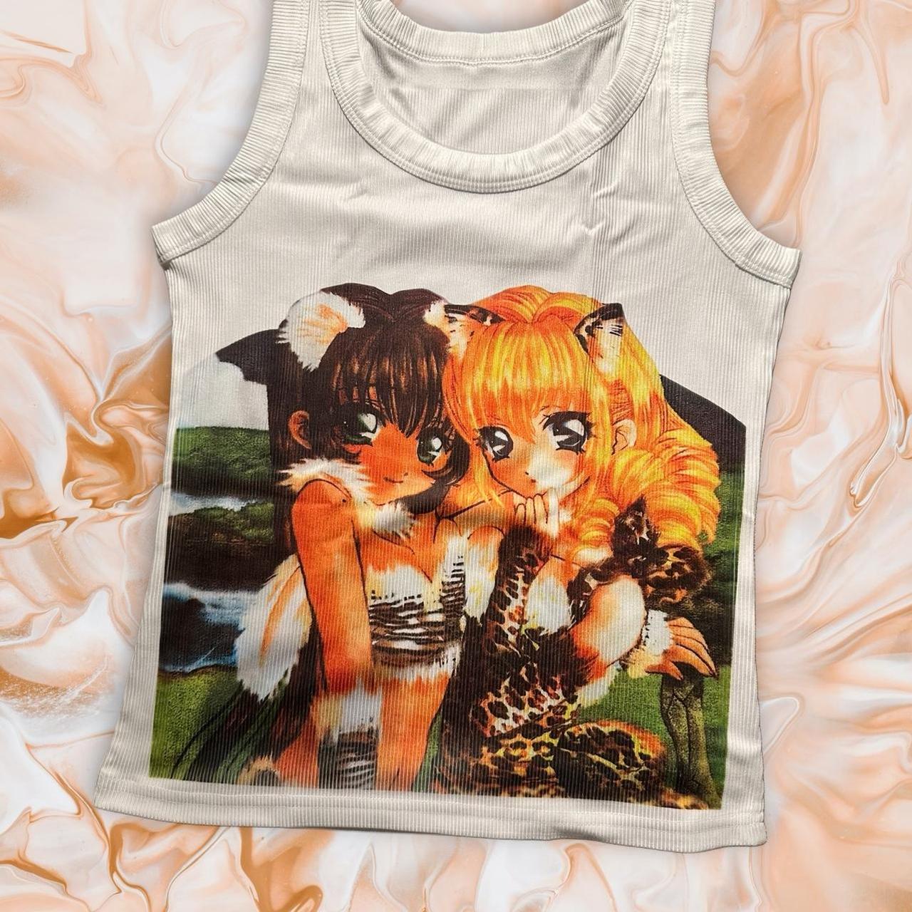 🌳🐆💕ADORABLE ANIME TANK🌳💕🐆 - tokyo mew mew manga... | Depop