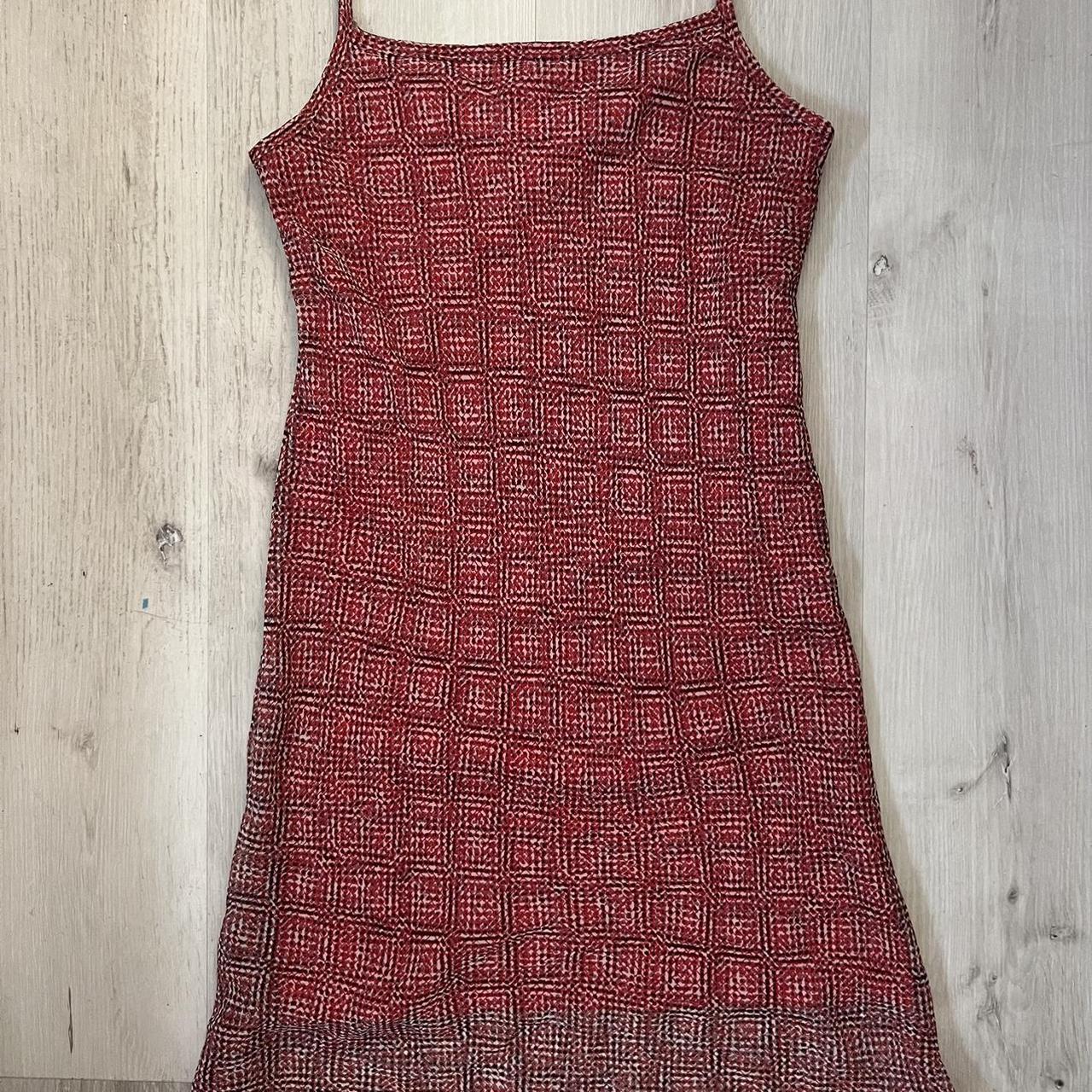 SUPER SICK vintage GAS dress, has an orange/red... - Depop