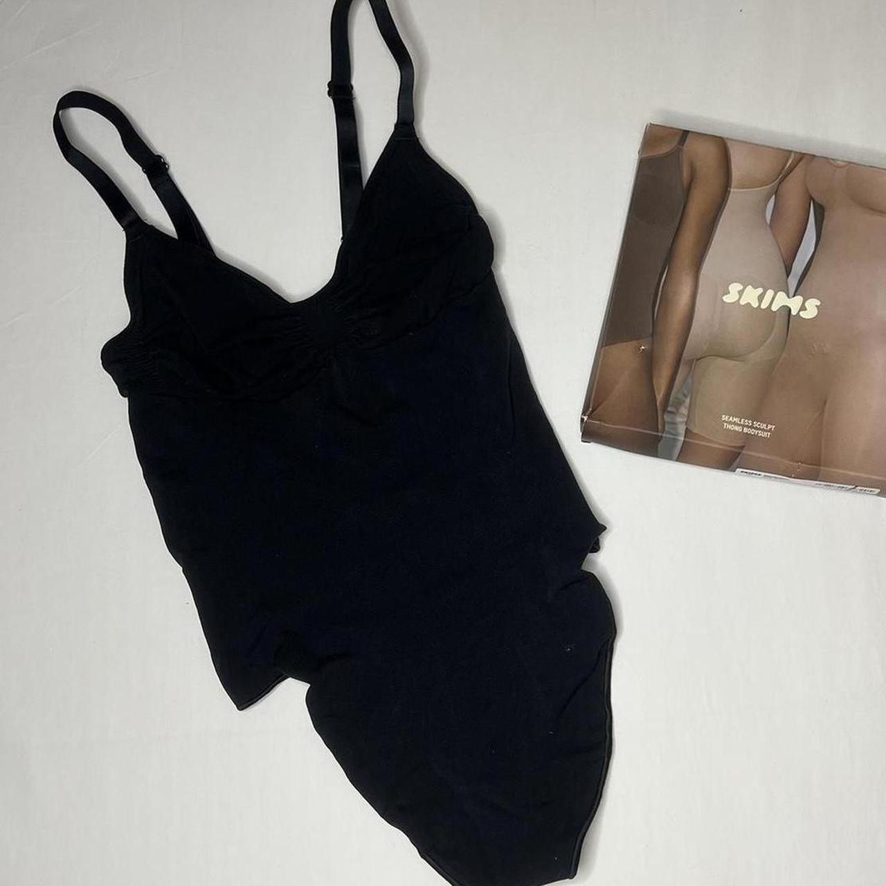 Skims Seamless Sculpt Thong Bodysuit Size -... - Depop