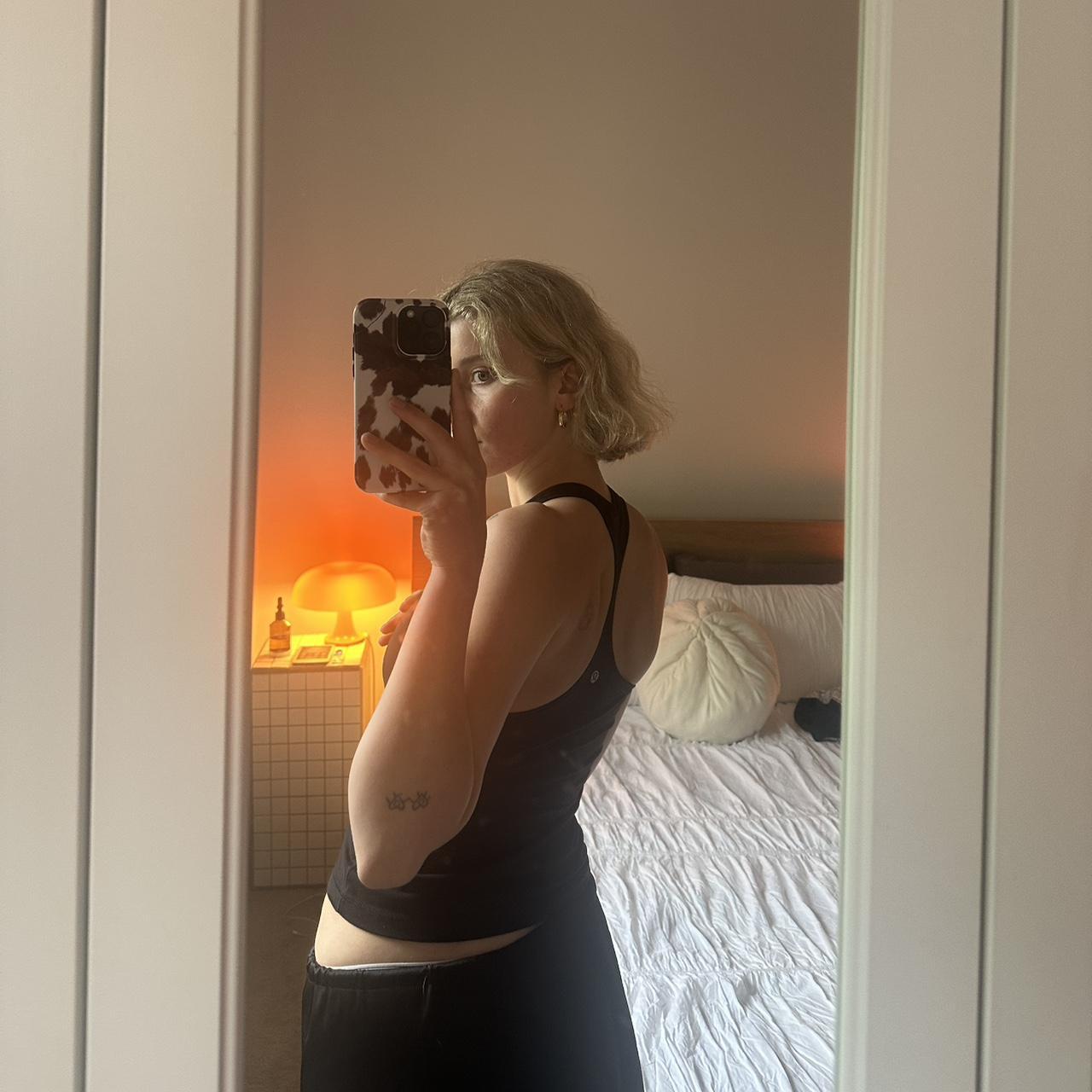 lulu lemon racer back tank, believe the material is... | Depop