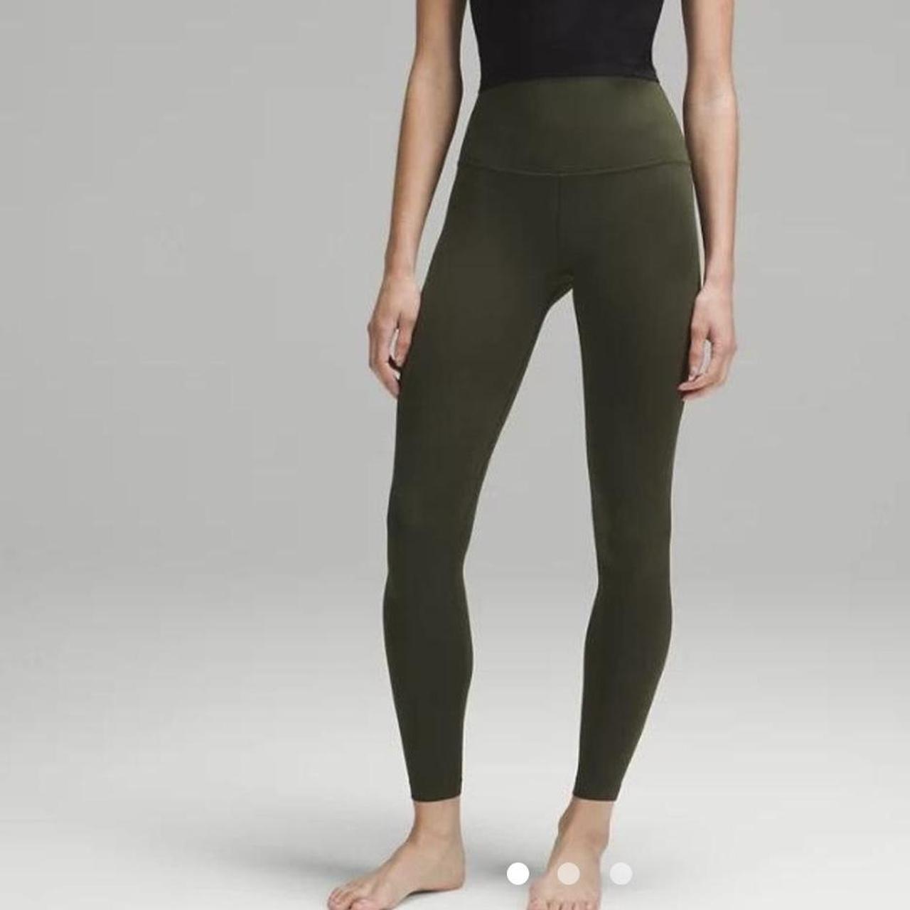 Lululemon align tights Khaki green Fits an aus... - Depop