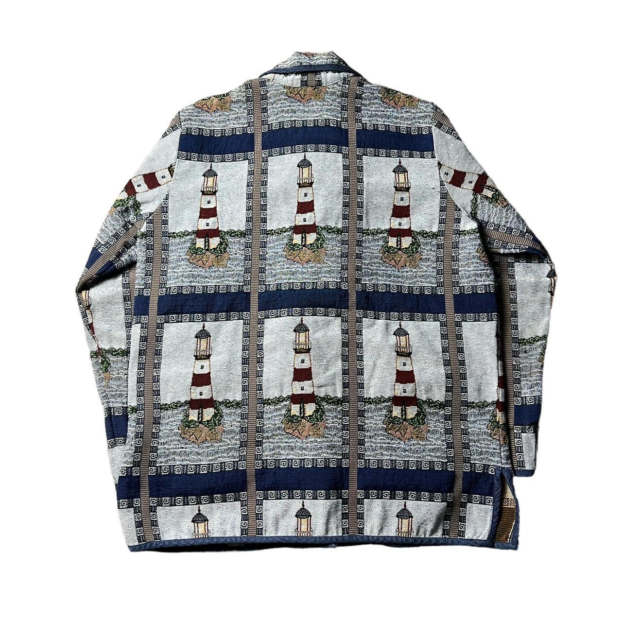 Blair Women's Blue and Grey Jacket | Depop