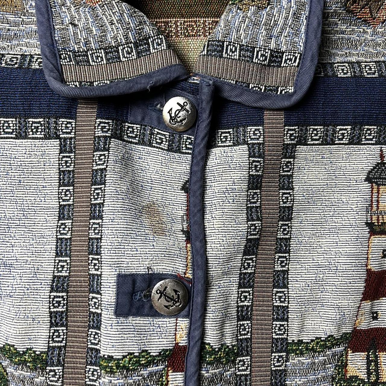 Blair Women's Blue and Grey Jacket | Depop