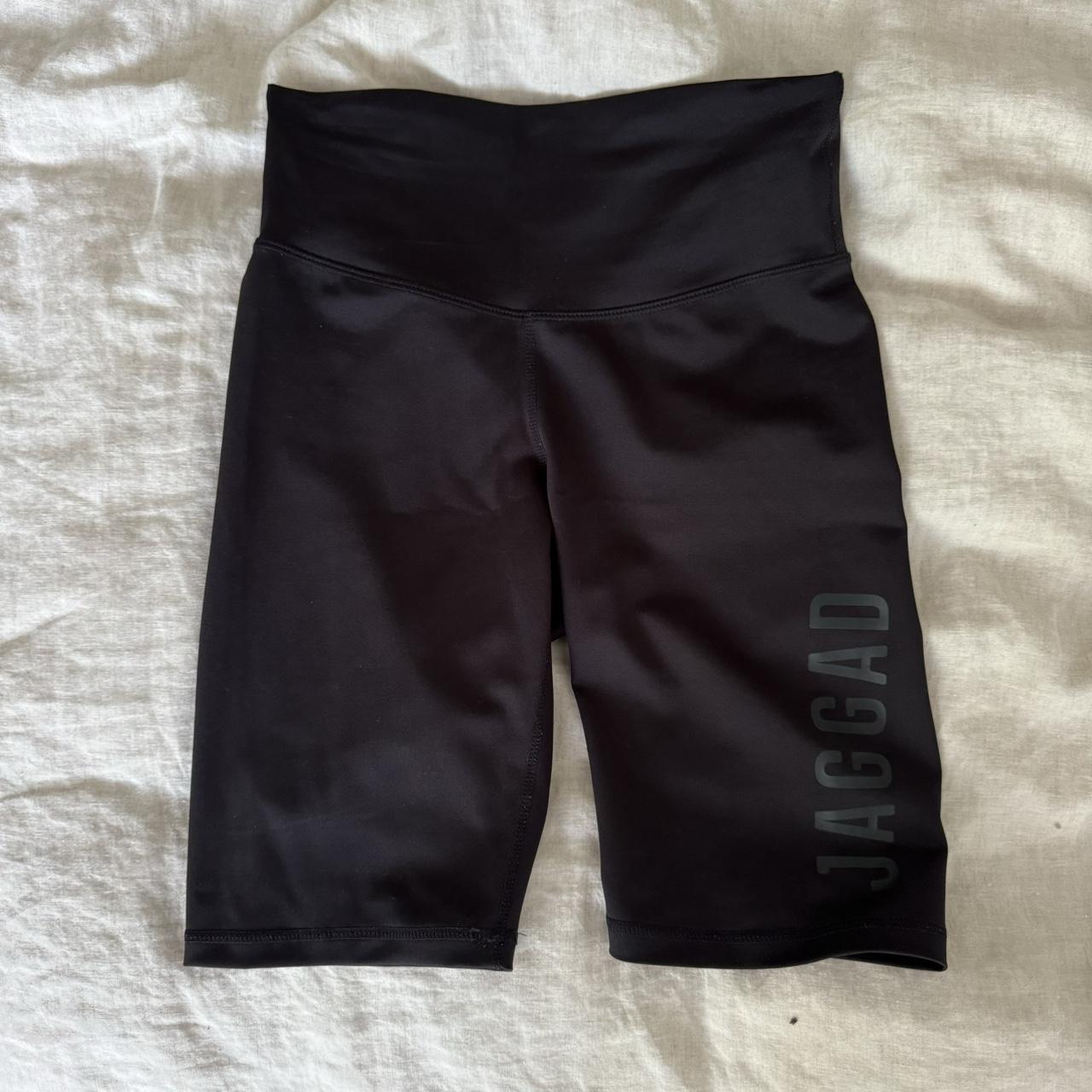 Jagged long bike short Black Size XS - Depop