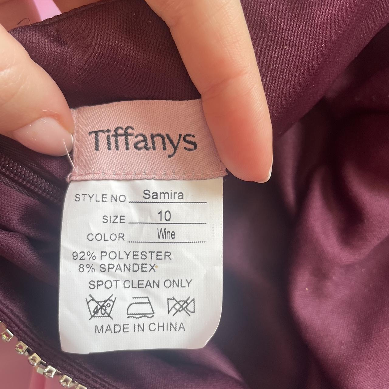 Tiffany’s Samira prom dress in “Wine” Size... - Depop