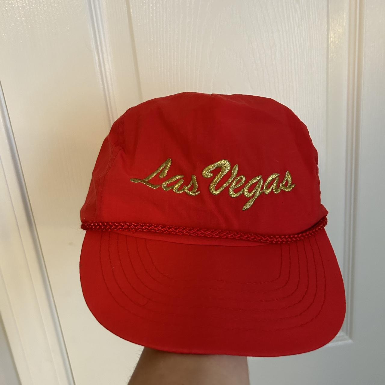 vintage red las vegas rope hat! soooo cool with the... - Depop