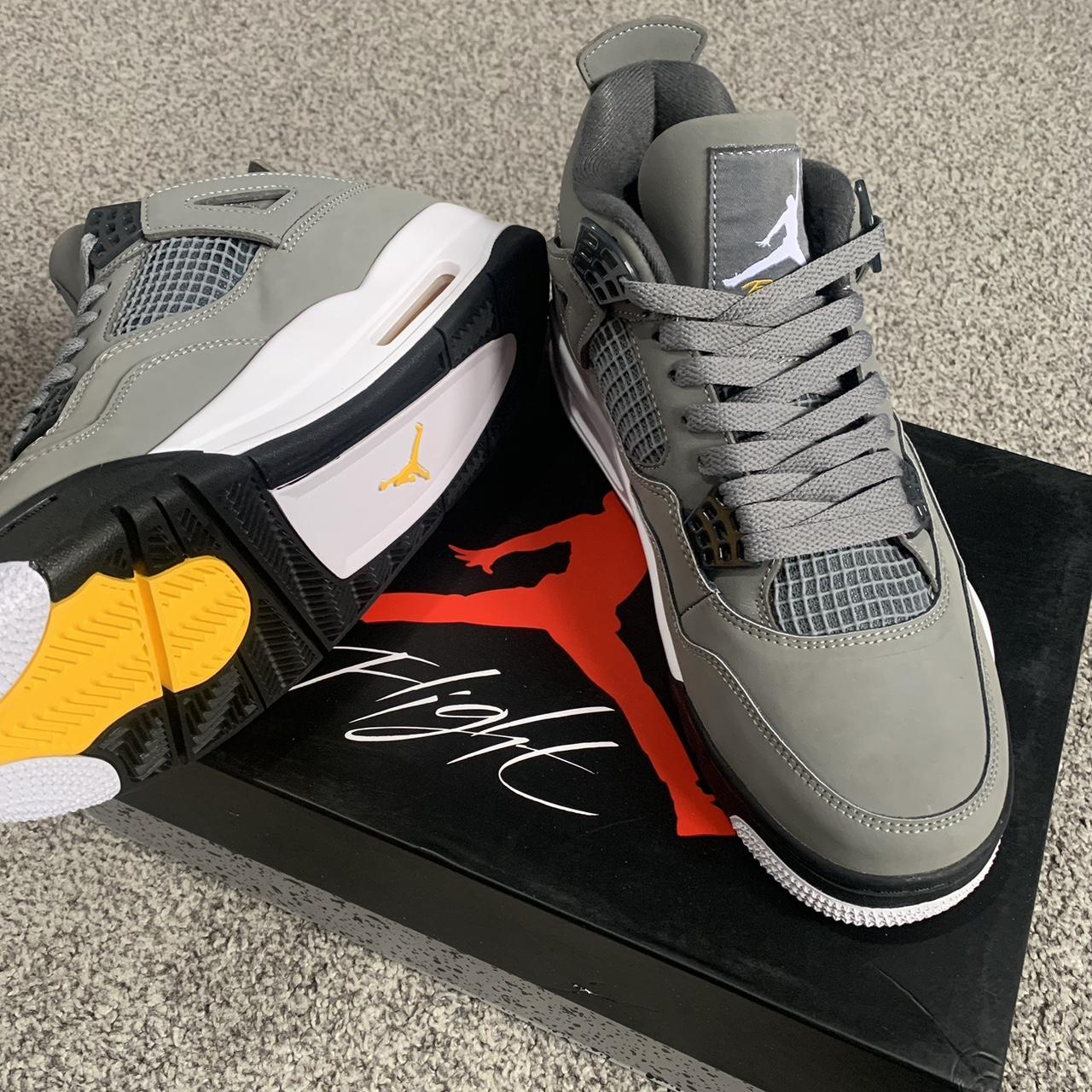 Jordan 4 COOL GREY 👟 Size: UK8 Condition: Brand... - Depop