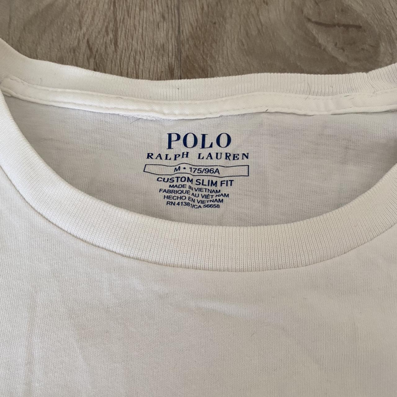 Polo Ralph Lauren white custom slim fit... - Depop