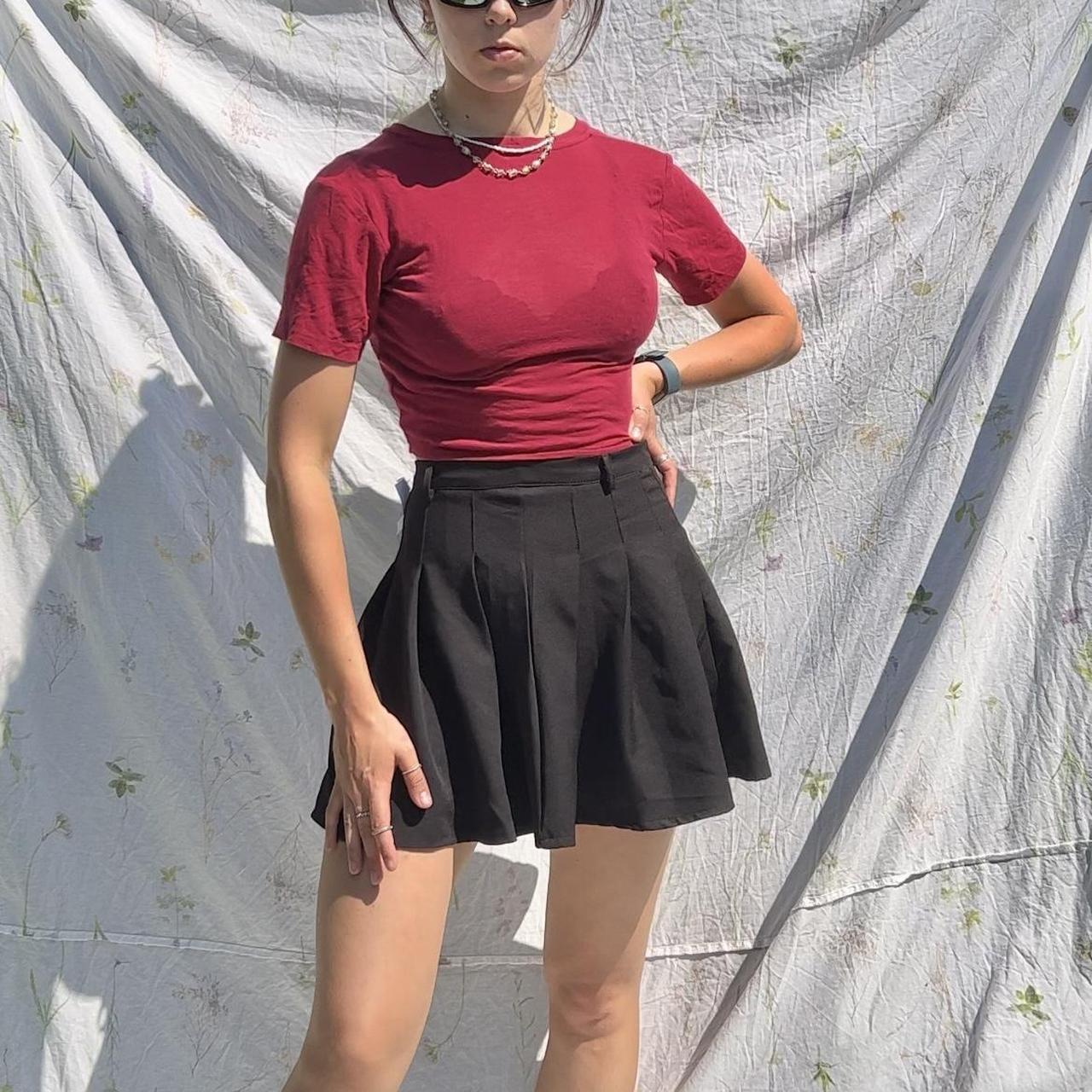 Red cut out crop Details: Crimson rave crop top. //... - Depop