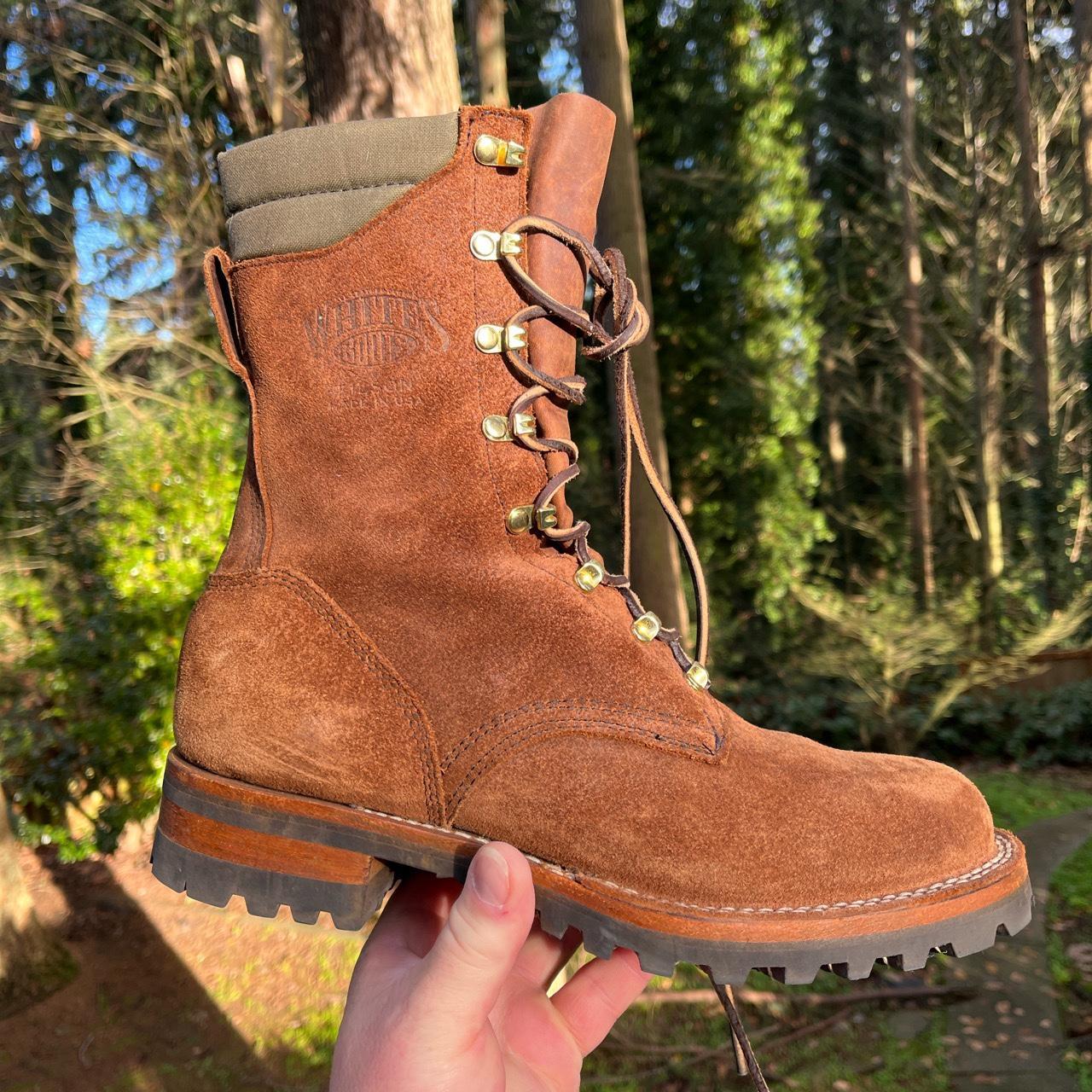 FILSON X WHITE’S FIRE HYBRID BOOTS ROUGHOUT LEATHER... - Depop