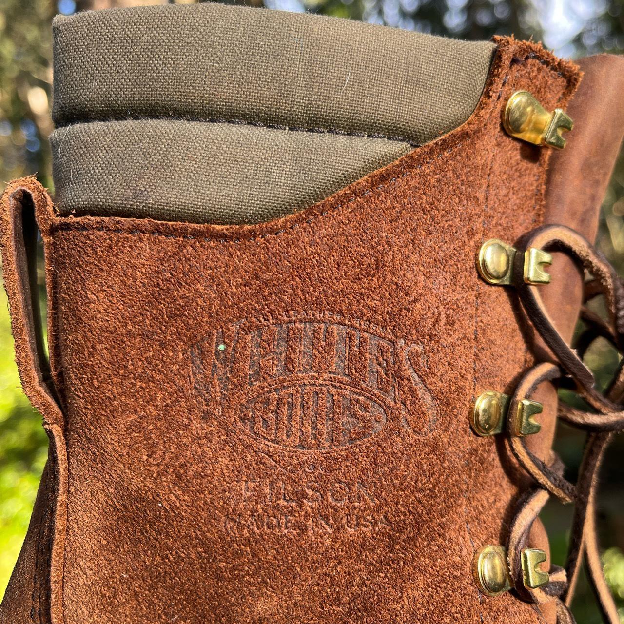 FILSON X WHITE’S FIRE HYBRID BOOTS ROUGHOUT LEATHER... - Depop