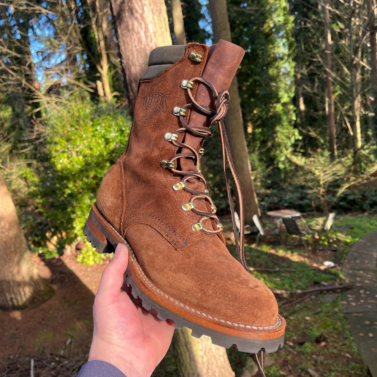 FILSON X WHITE’S FIRE HYBRID BOOTS ROUGHOUT LEATHER... - Depop